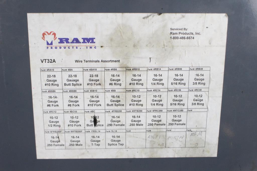 Ram Products Inc, Case With Wire Terminals, 100+ Pieces | Property Room