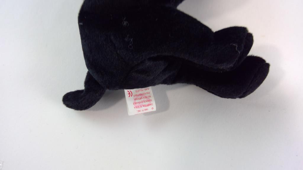 Rare! Ty Beanie Baby Luke The Dog, Retired 1998, Tag Error | Property Room