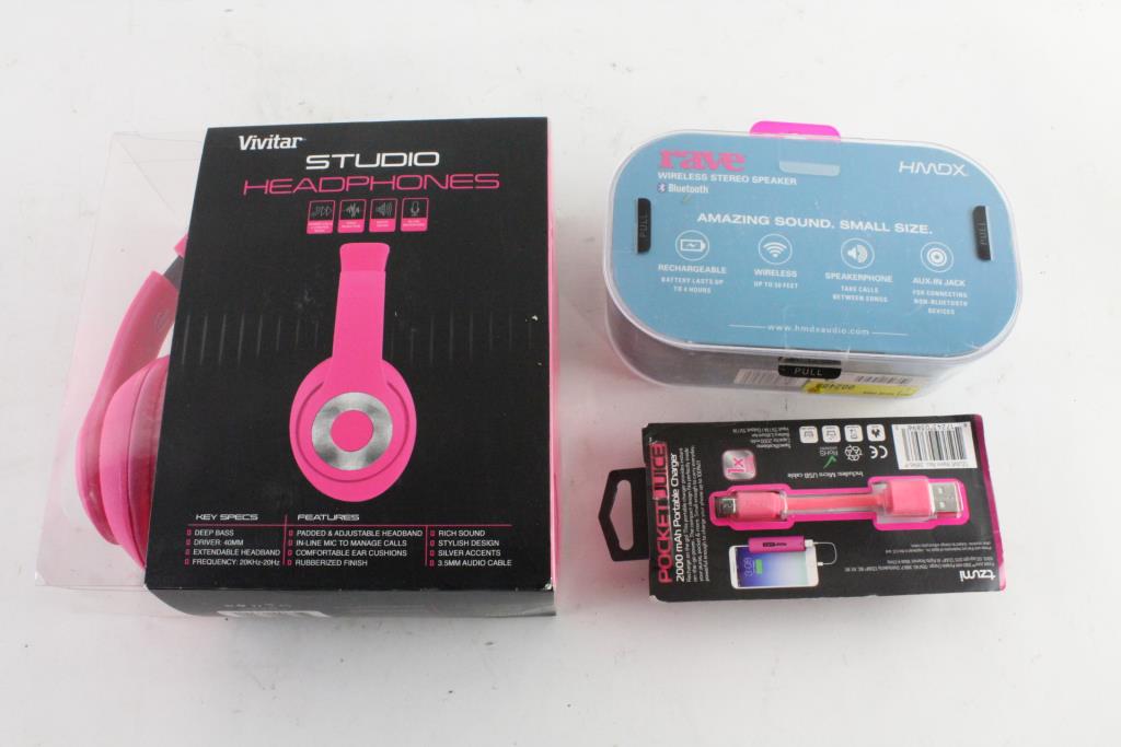 Rave Wireless Speaker And More, 3 Pieces | Property Room