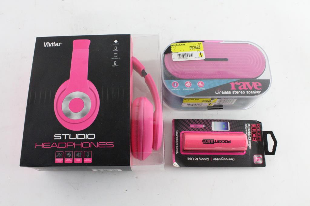 Rave Wireless Speaker And More, 3 Pieces | Property Room