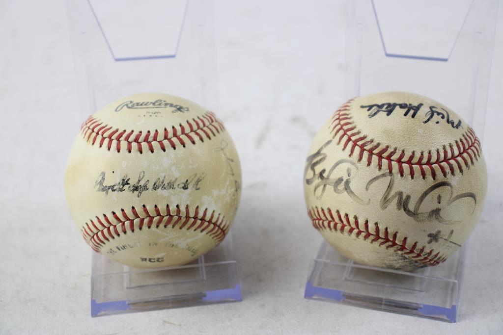 Rawling Autographed Baseballs, 2 Pieces | Property Room