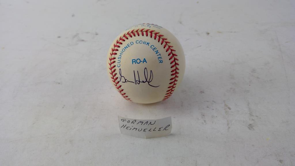 Rawlings Gorman Heimueller Autographed Baseball | Property Room