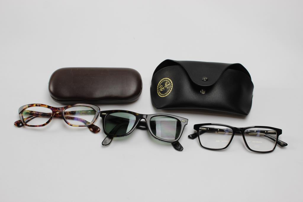 Ray Ban, Prada And More Eyeglasses And Sunglasses, 3 Pieces | Property Room