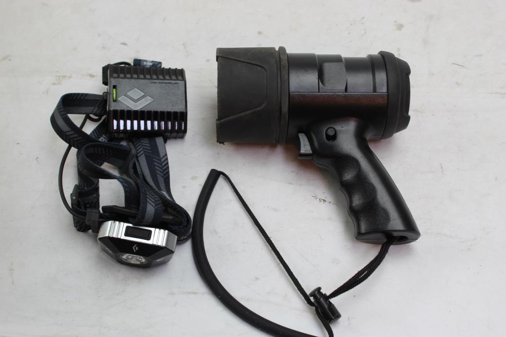 Rayovac Indestructible Spotlight And Black Diamond Headlamp, 2 Pieces ...