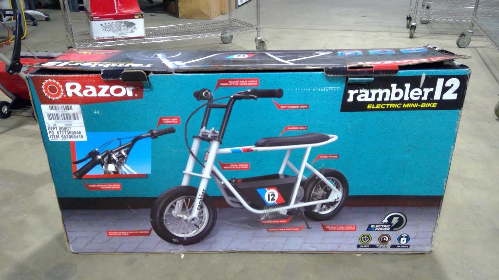Razor Rambler 12 Electric Mini-Bike | Property Room
