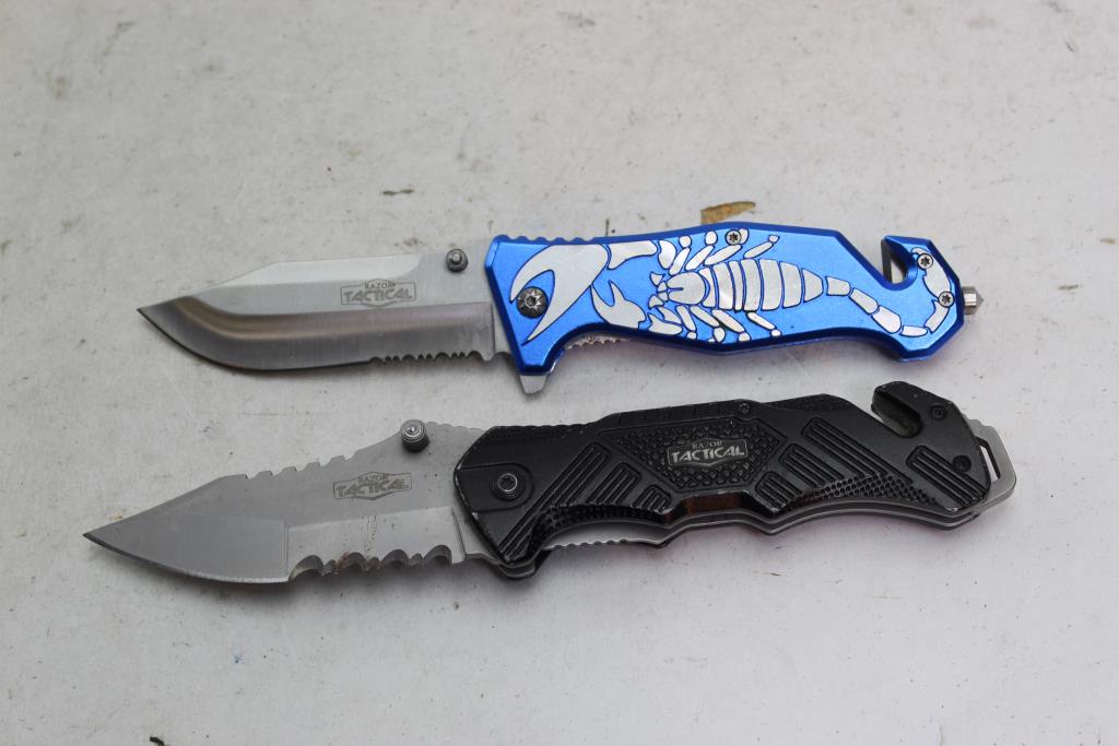 Razor Tactical Foliding Knives: 2 Items | Property Room