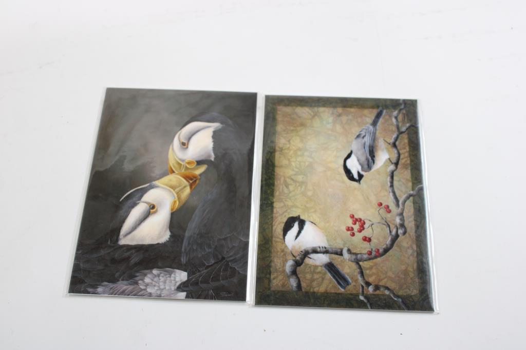 Ready To Fram Mini Print Paintings Of Birds By Sandy Tweed And More, 3 ...