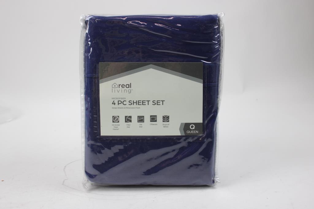 Real Living, 4 Pc Sheet Set, Queen | Property Room