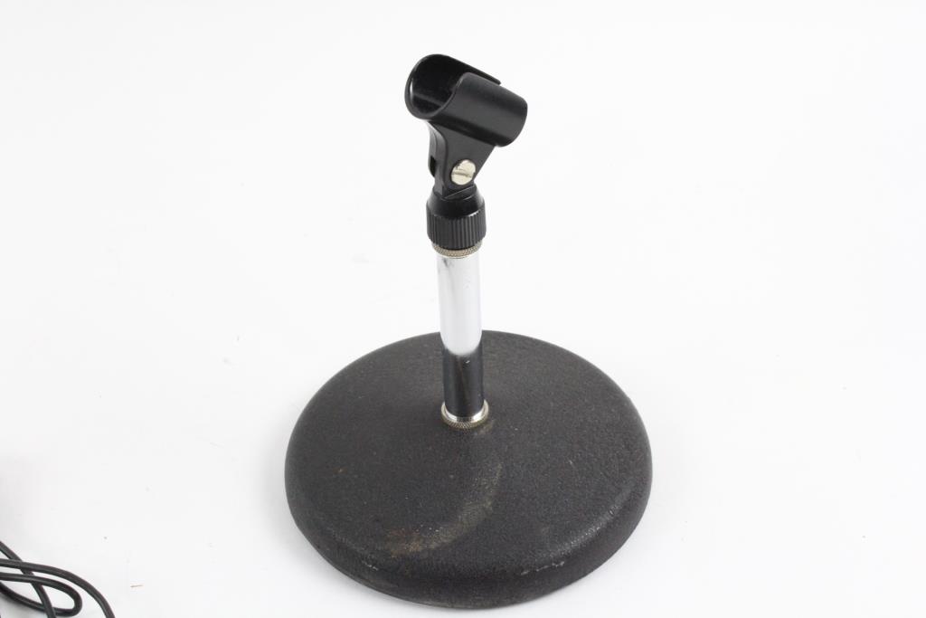 Realistic Microphone And Microphone Stand | Property Room