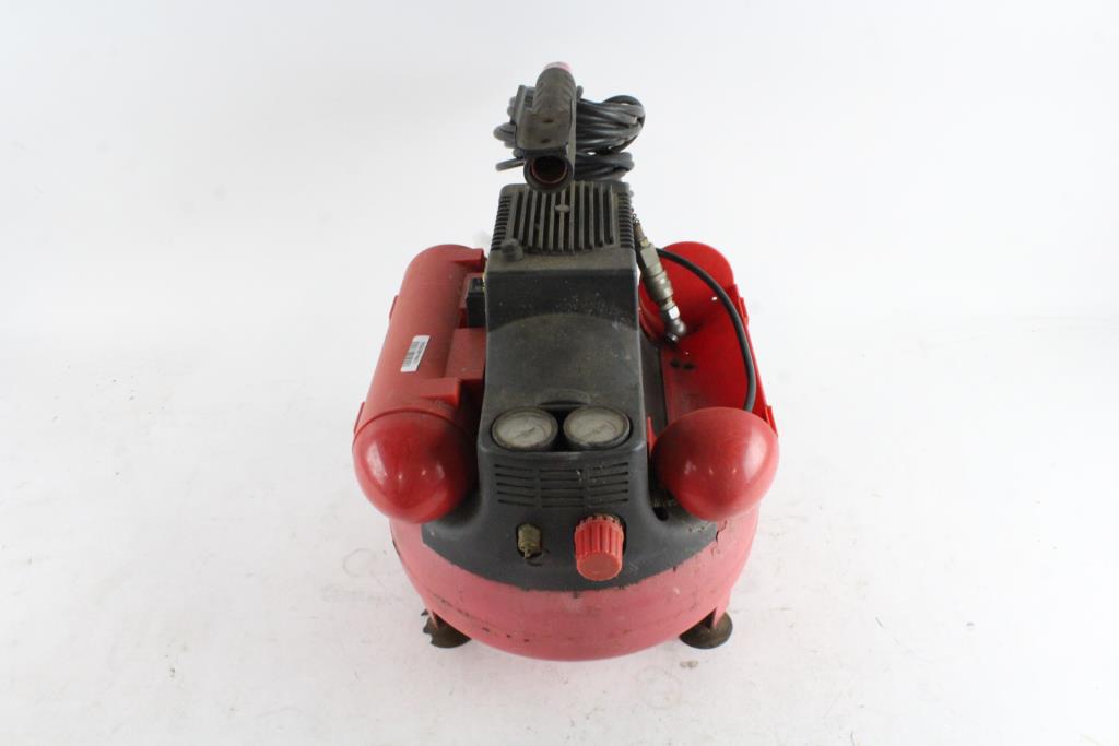 Red And Black Air Compressor | Property Room