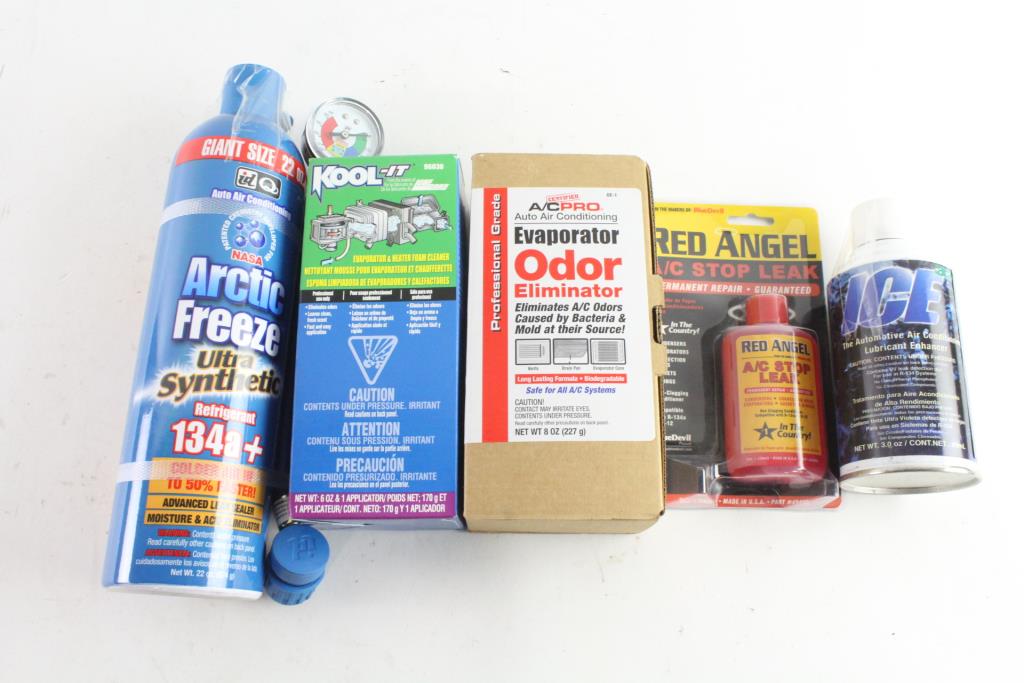Red Angel A/C Stop Leak And More, 5 Pieces | Property Room