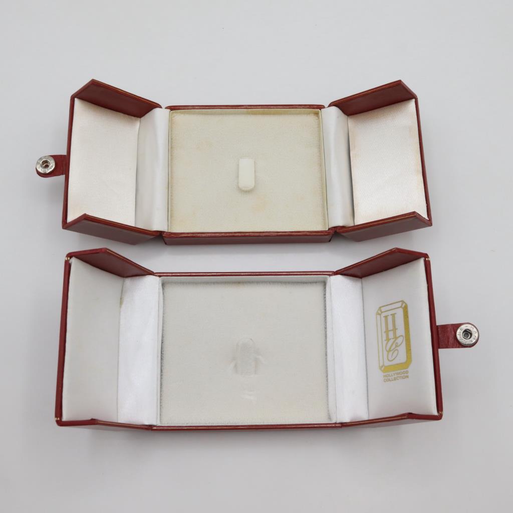 Red Double Door Ring Box Display Jewelry Gift Box, 2 Pieces | Property Room