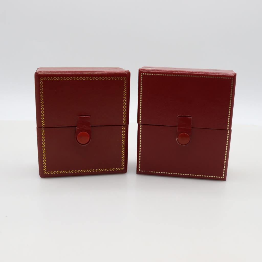 Red Double Door Ring Box Display Jewelry Gift Box, 2 Pieces | Property Room