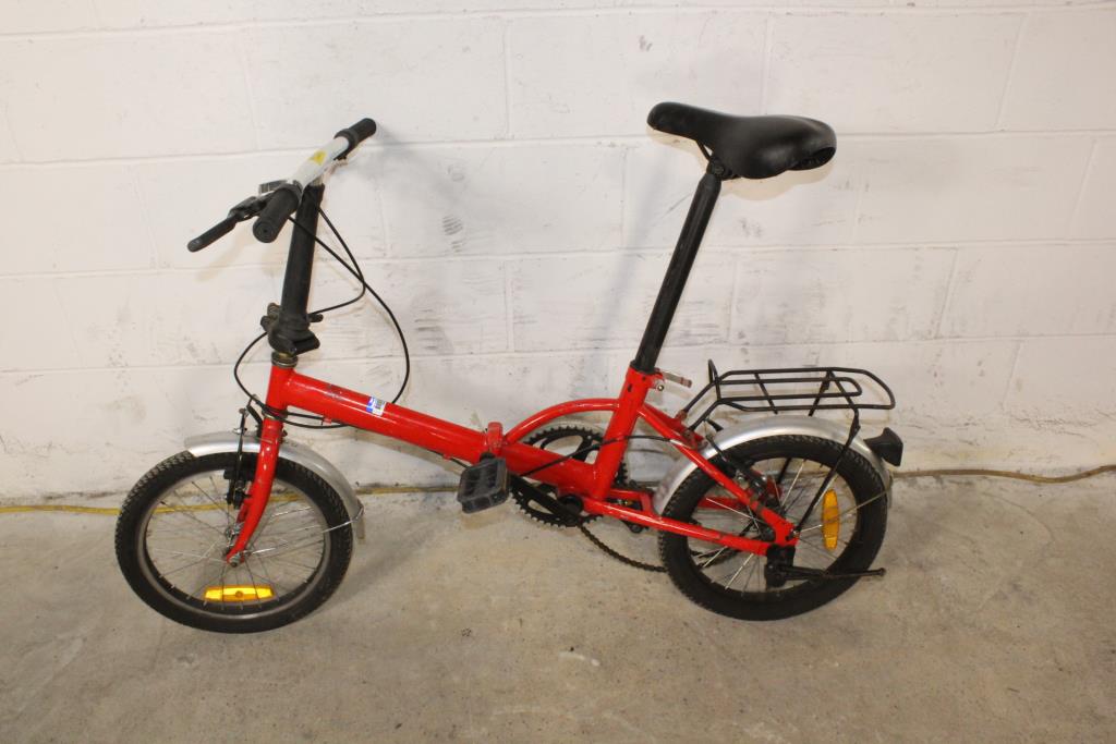 Red Folding Bike | Property Room