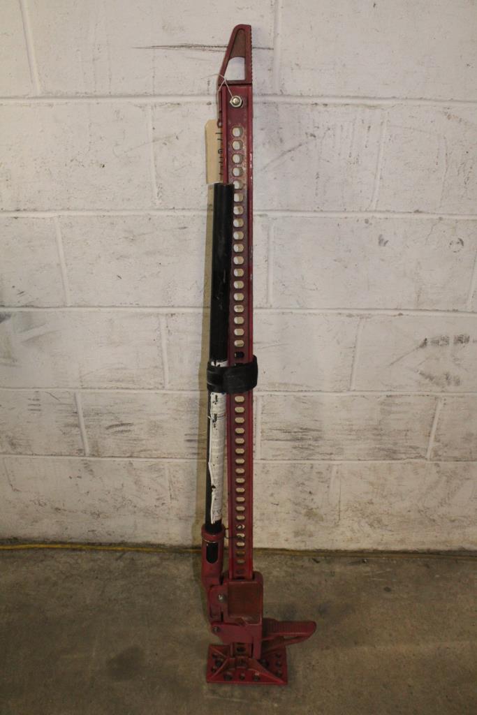 Red High Jack Lift | Property Room