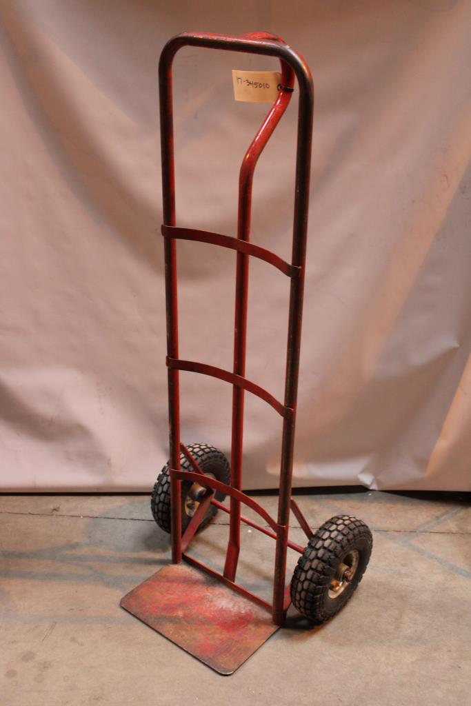 Red Rolling Hand Truck | Property Room