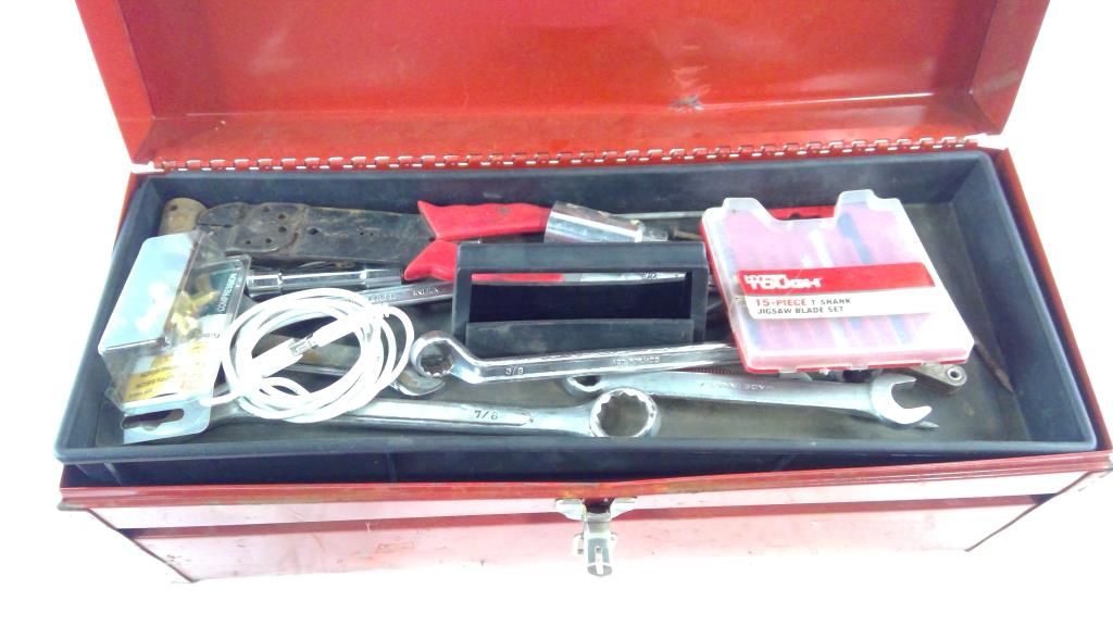 Red Toolbox With Tools, 8+ Pieces | Property Room