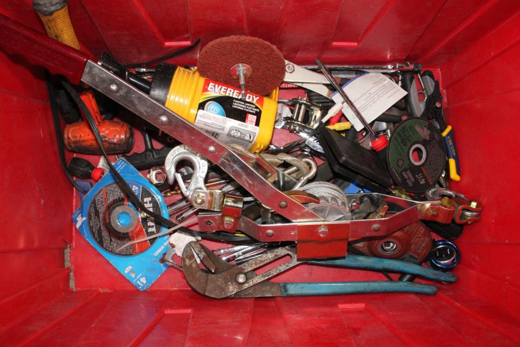 Red Tote With Tools, 10+ Pieces | Property Room