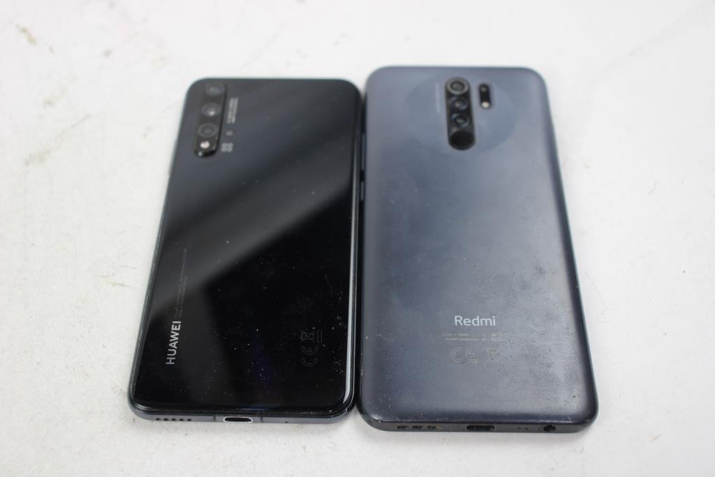 Redmi, Huawei Cell Phone Lot, 2 Pieces, Sold For Parts | Property Room