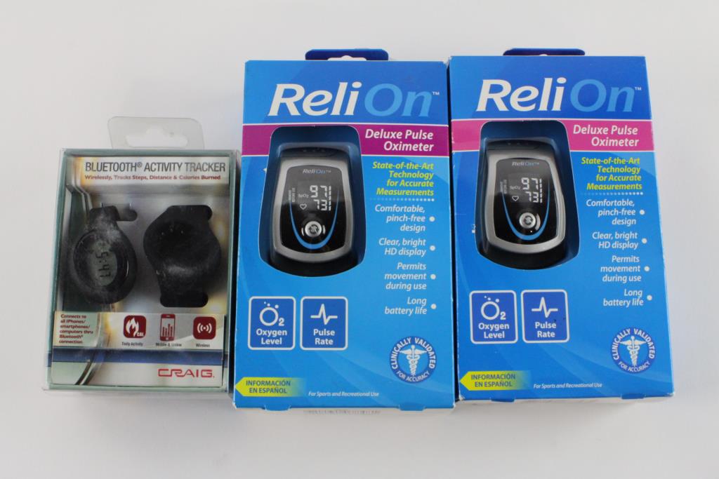 Reli On Deluxe Pulse Oximeter And More, 3 Pieces | Property Room
