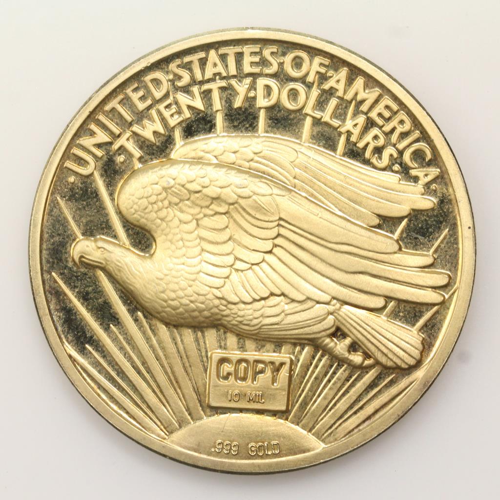 Replica Gold Plated U.S. Double Eagle | Property Room