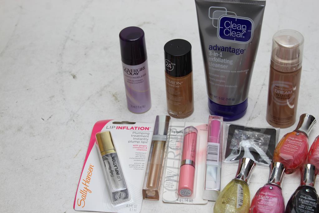 Revlon Foundation, Sally Hansen Nail Polish+more Bulk Lot 10+pieces ...