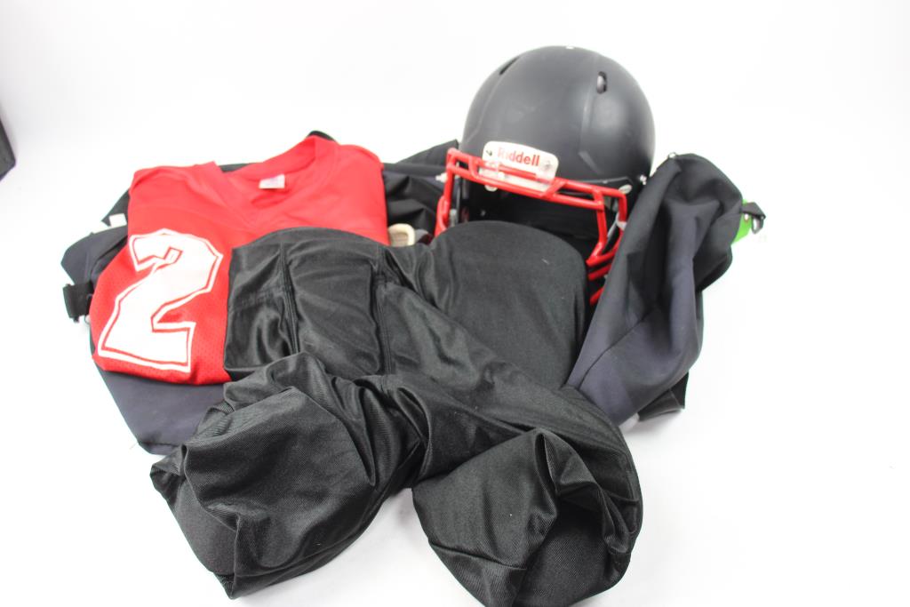 Riddell Bag W Football Helmet And Accessories | Property Room