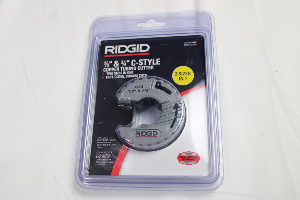 Ridgid 1/2" & 3/4" C-Style Copper Tubing Cutter | Property Room