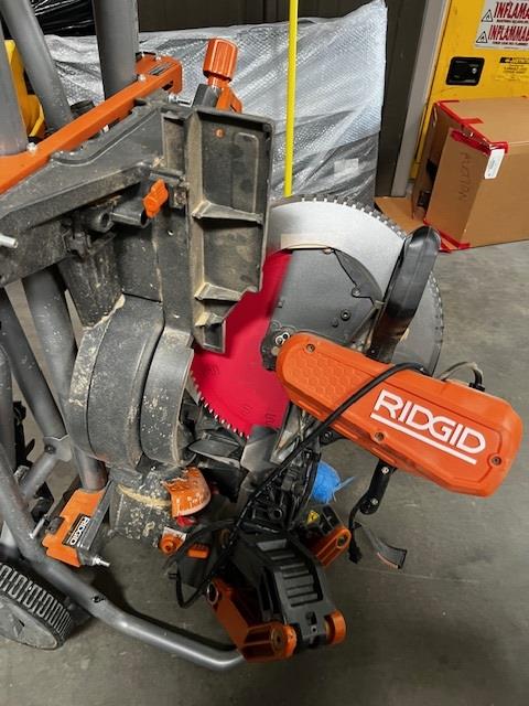 Ridgid 12 In. Dual Bevel Sliding Miter Saw With Stand | Property Room