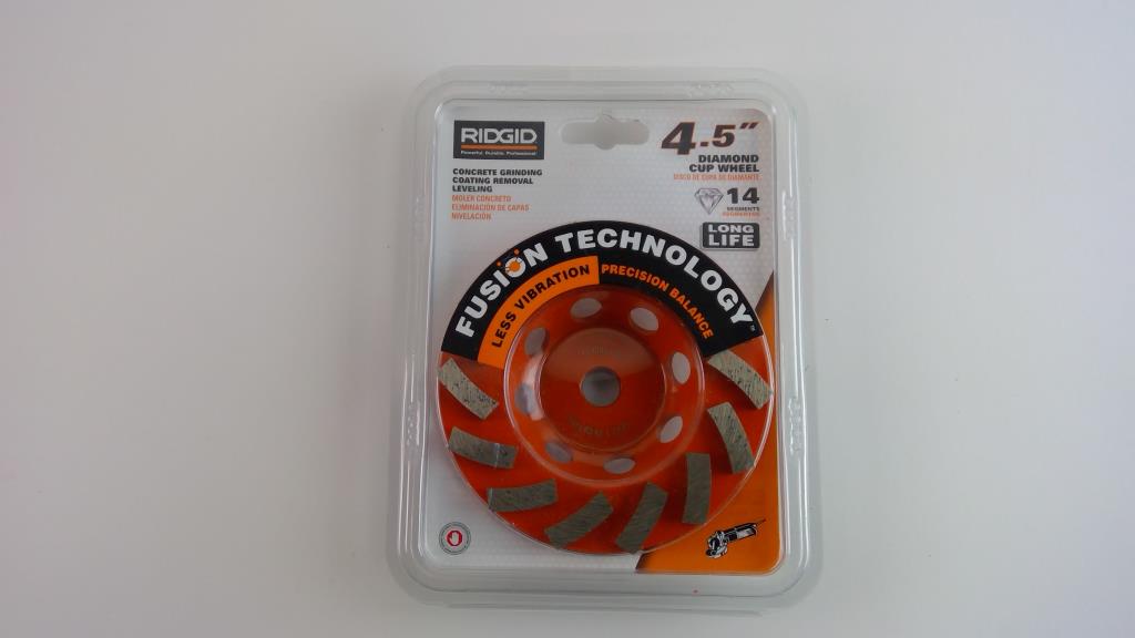 Ridgid 4.5" Diamond Cup Wheel | Property Room