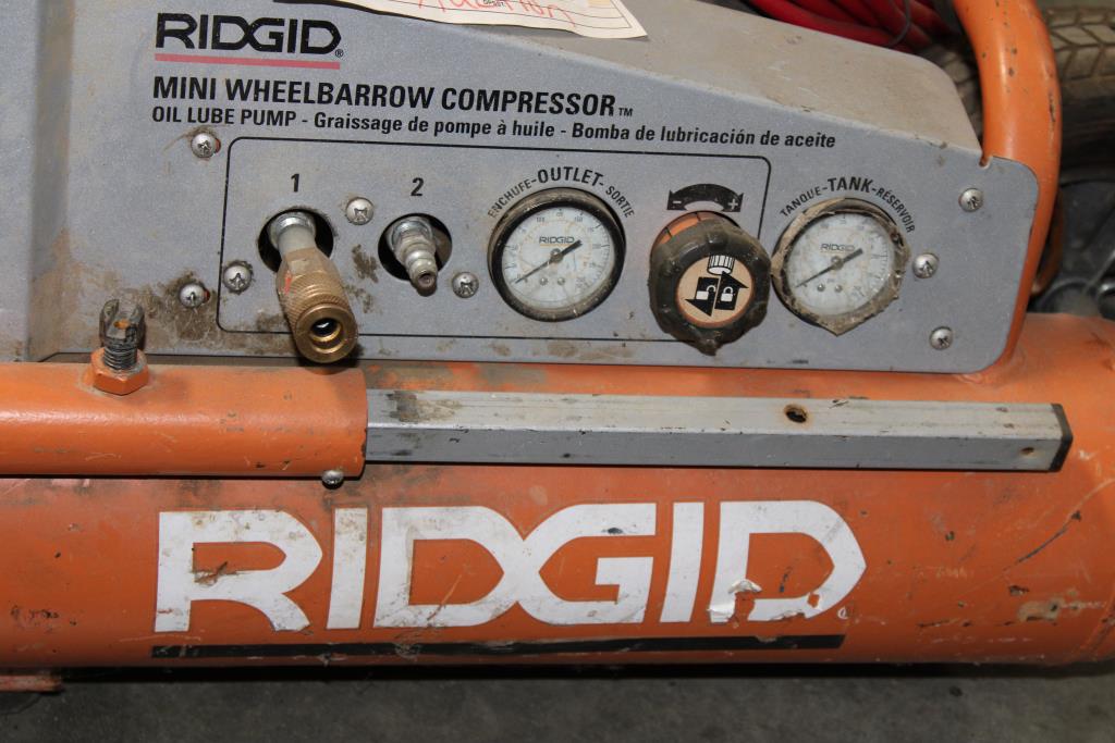 Ridgid 5 Gallon Mini Wheel Barrow Air Compressor | Property Room