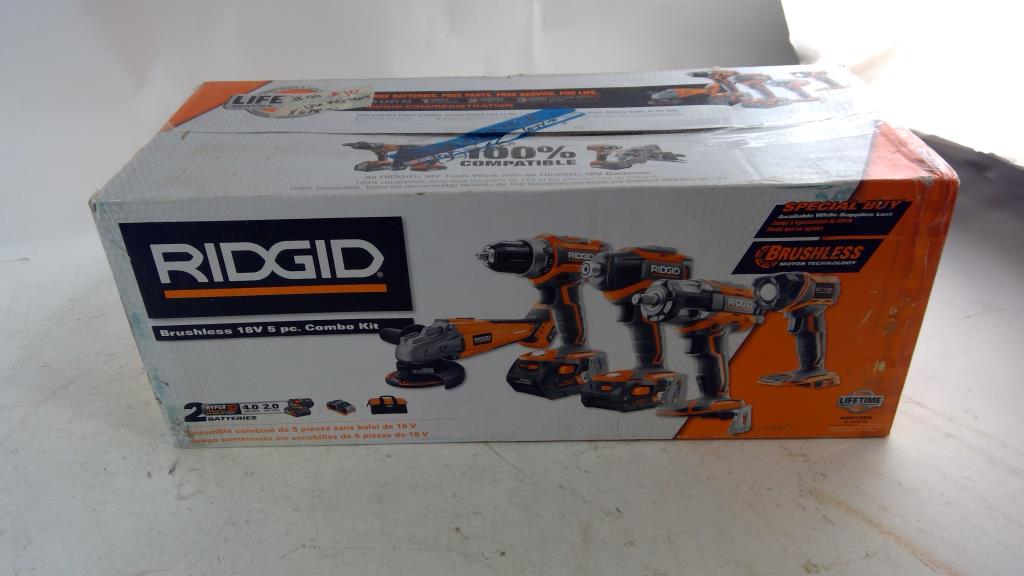 Ridgid 5 Piece Combo Kit | Property Room