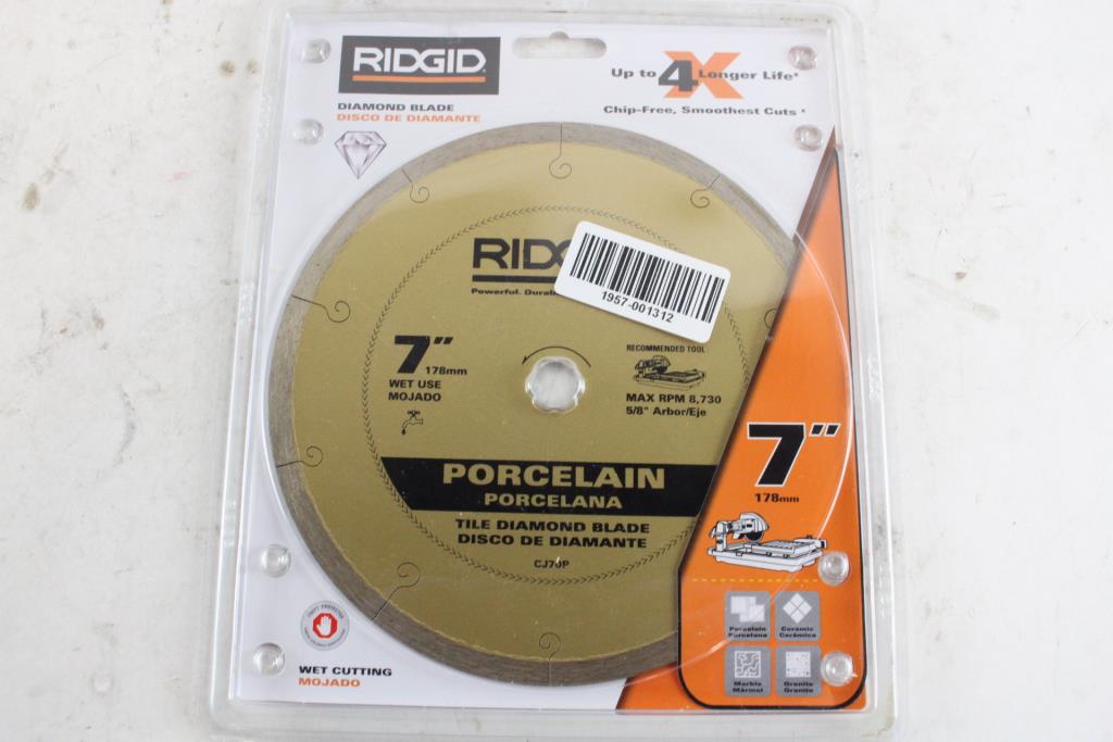 Ridgid 7" Porcelain Tile Blade | Property Room