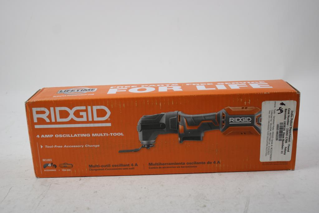 Ridgid Corded Oscillating Multi-tool, R28700 | Property Room