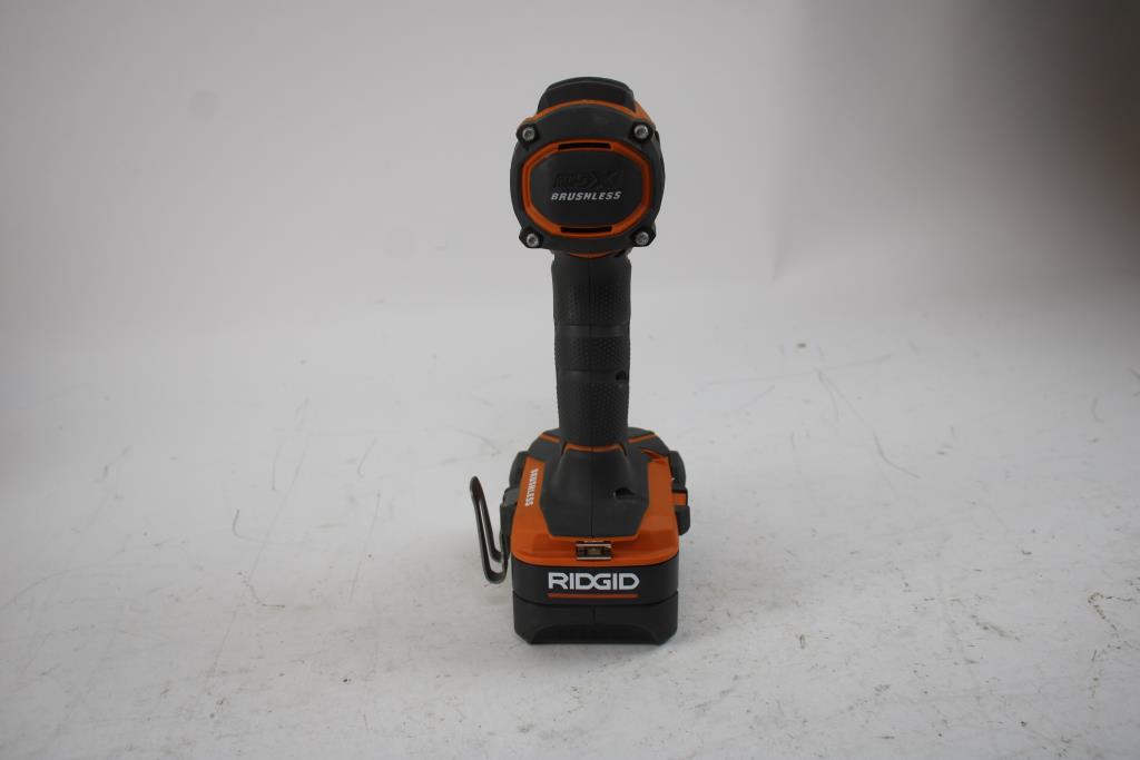 Ridgid Cordless Brushless Speed Impact Driver Drill, R86037 | Property Room