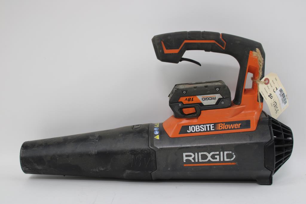 Ridgid Cordless Jobsite Handheld Blower R860430 With Battery Pack ...