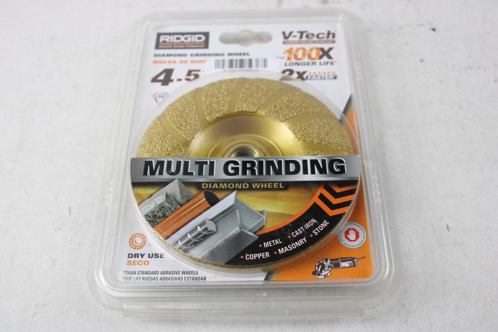Ridgid Diamond Grinding Wheel, HD-VBMW45 | Property Room