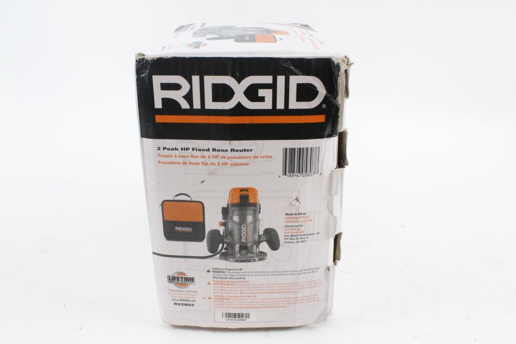 Ridgid Fixed Base Router | Property Room