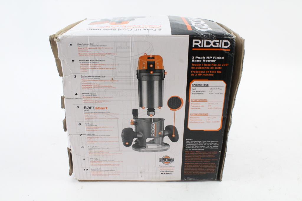 Ridgid Fixed Base Router | Property Room