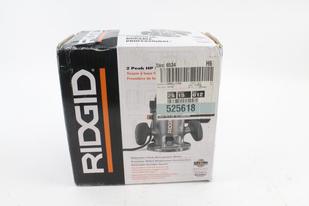 Ridgid Fixed Base Router | Property Room
