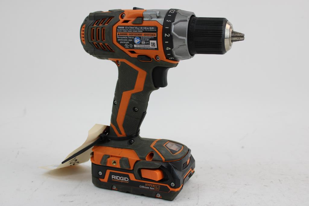 Ridgid Fuego 18V 1/2" Drill/Driver (Model R86008) | Property Room