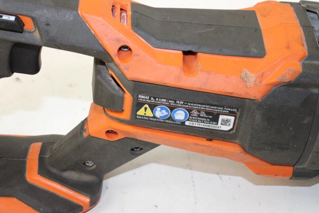 Ridgid Gen5X 18V Lithium Ion Cordless Reciprocating Saw ( Tool Only ...