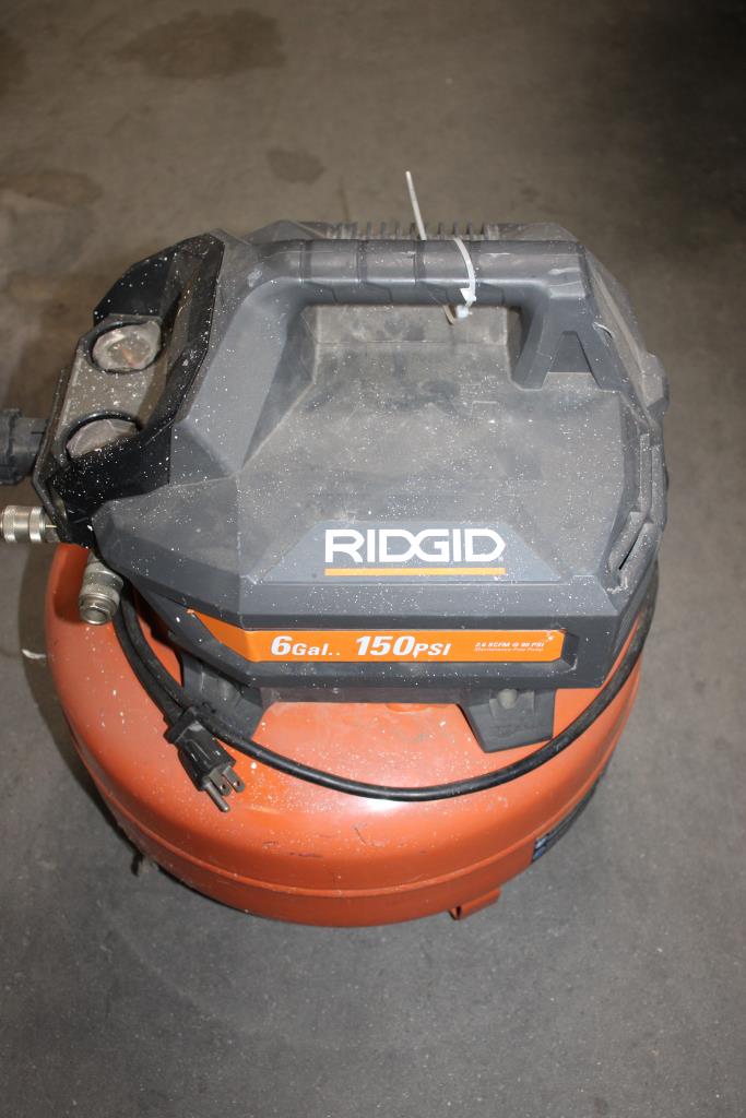 RIDGID OF60150HB 6 Gal. Portable Electric Pancake Air Compressor ...