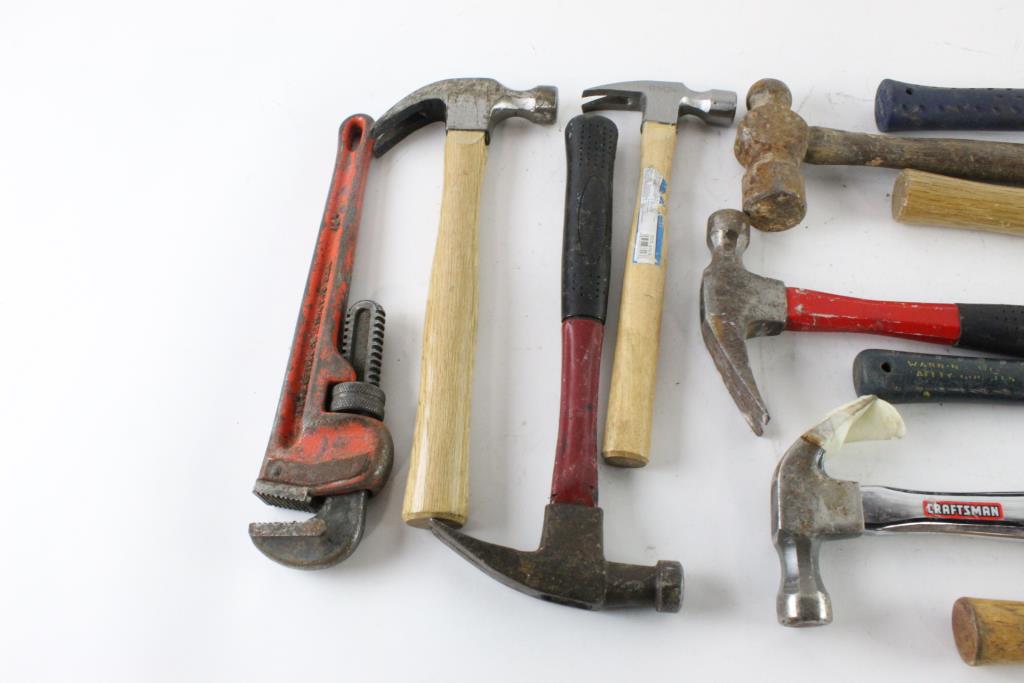 Ridgid Plumber's Wrench And Hammers, 5+ Pieces | Property Room