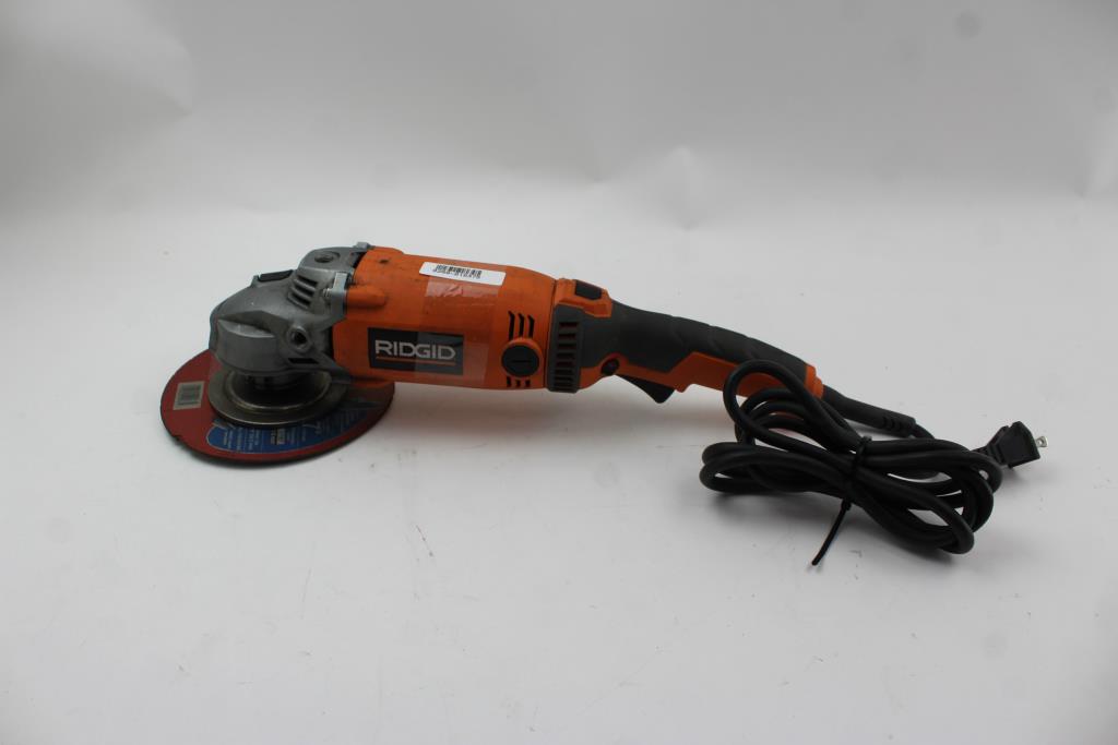 Ridgid R1020 15 Amp Corded 7 In. Twist Handle Angle Grinder | Property Room
