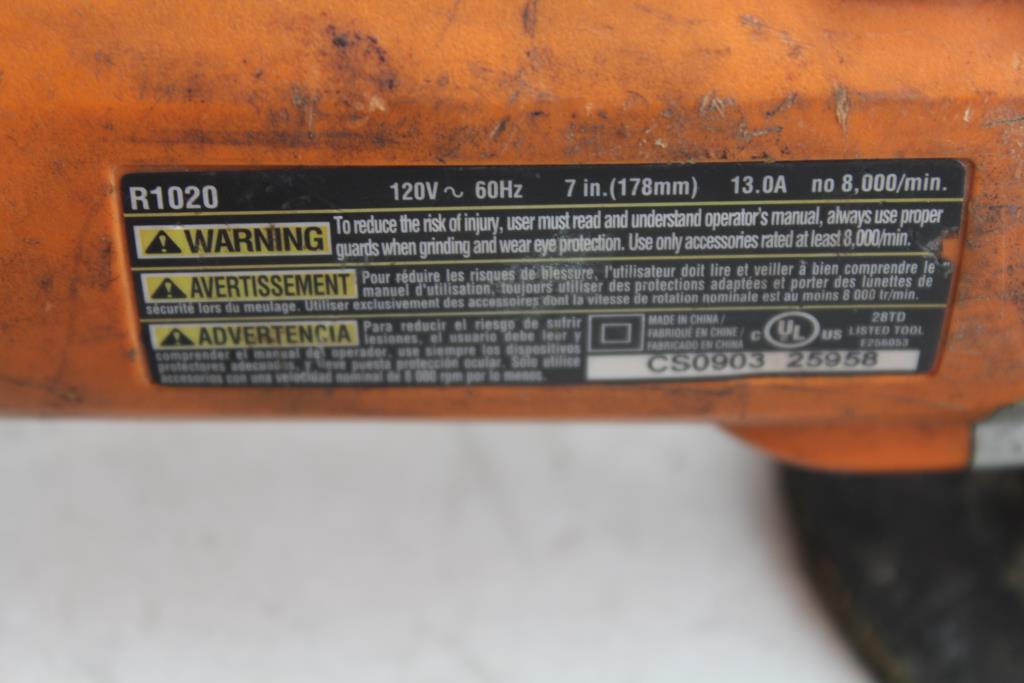 Ridgid R1020 Grinder | Property Room