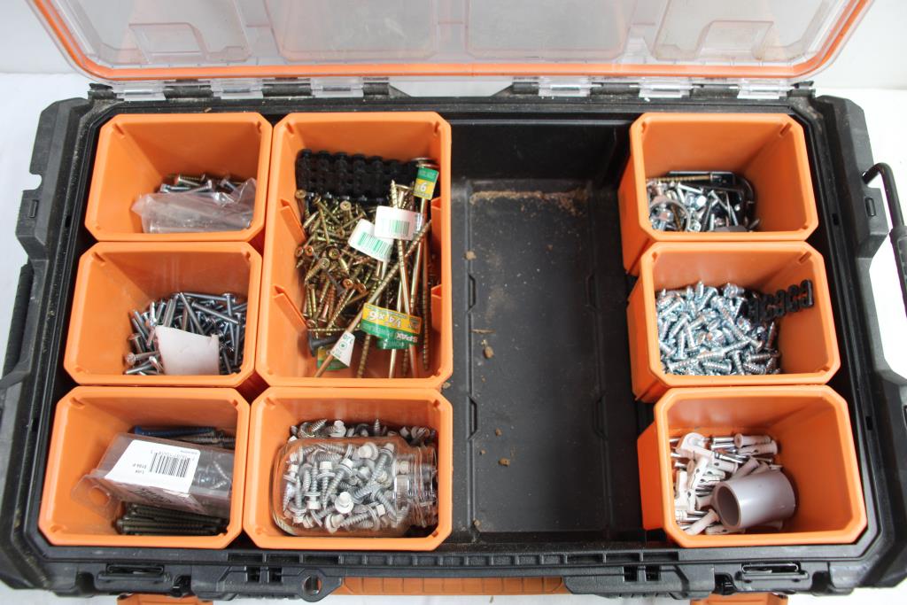 Ridgid Stackable Tool Box With Parts | Property Room