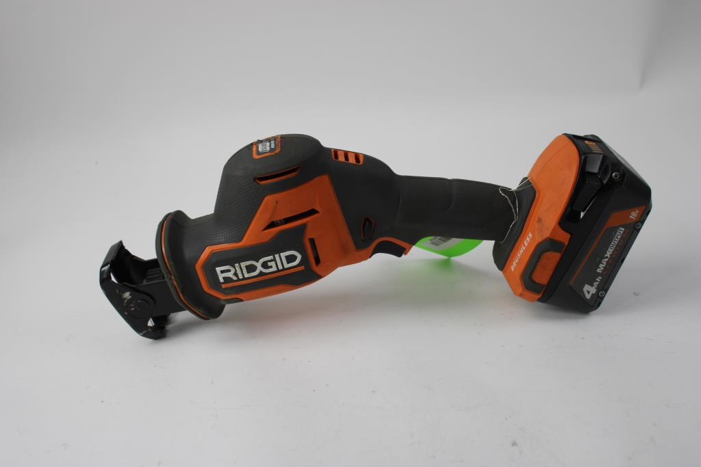 Ridgid SubCompact Brushless Cordless One-Handed Reciprocating Saw ...