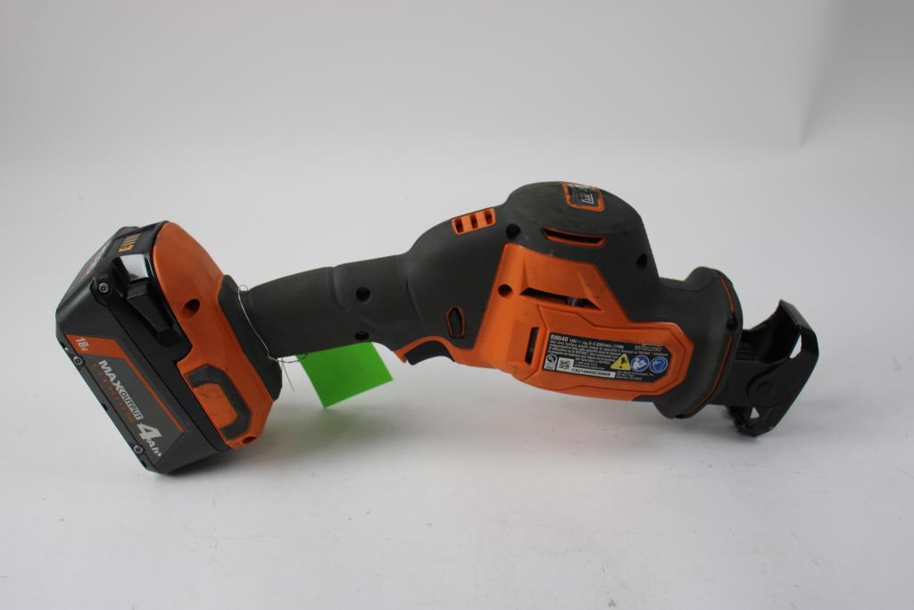 Ridgid SubCompact Brushless Cordless One-Handed Reciprocating Saw ...