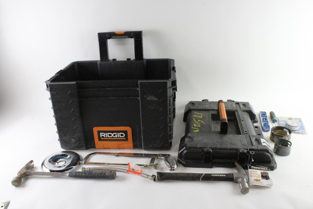 Ridgid Tool Box With Tools, 5+ Pieces | Property Room